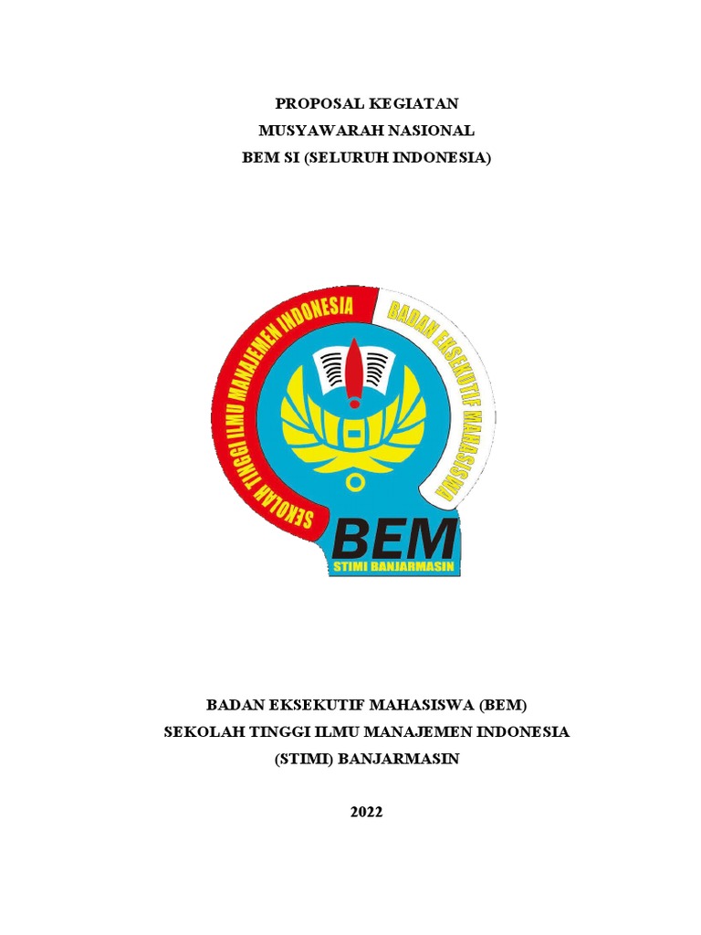 Proposal Kegiatan Bem Si | PDF