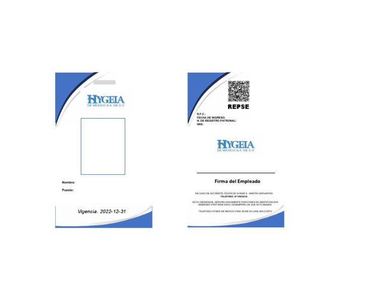 Credencial de Identificación Laboral | PDF