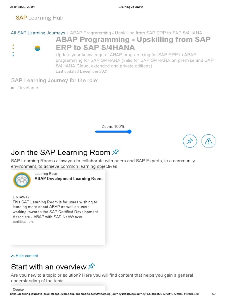 ABAP Programming - Upskilling From SAP ERP To SAP S4HANA | PDF ...