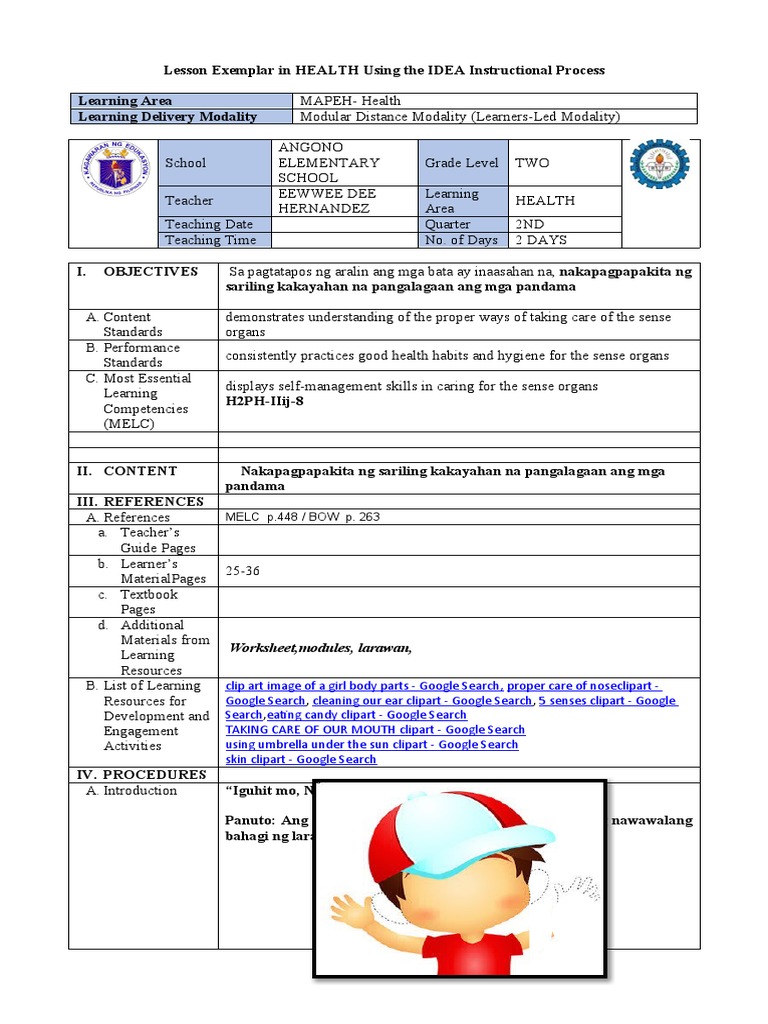 lesson plan-HEALTH-2-Q2 | PDF