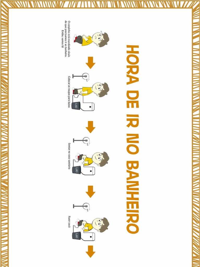 Cartaz Hora Do Banheiro Coco Sentado Alt | PDF