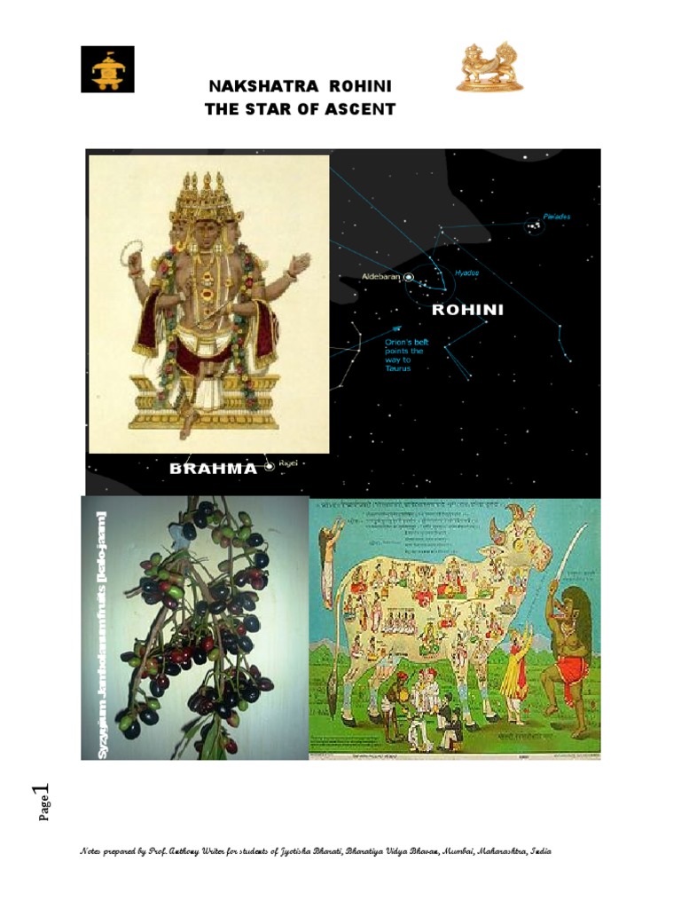 Nakshatra Rohini The Star of Ascent | PDF | Devi | Hindu Deities