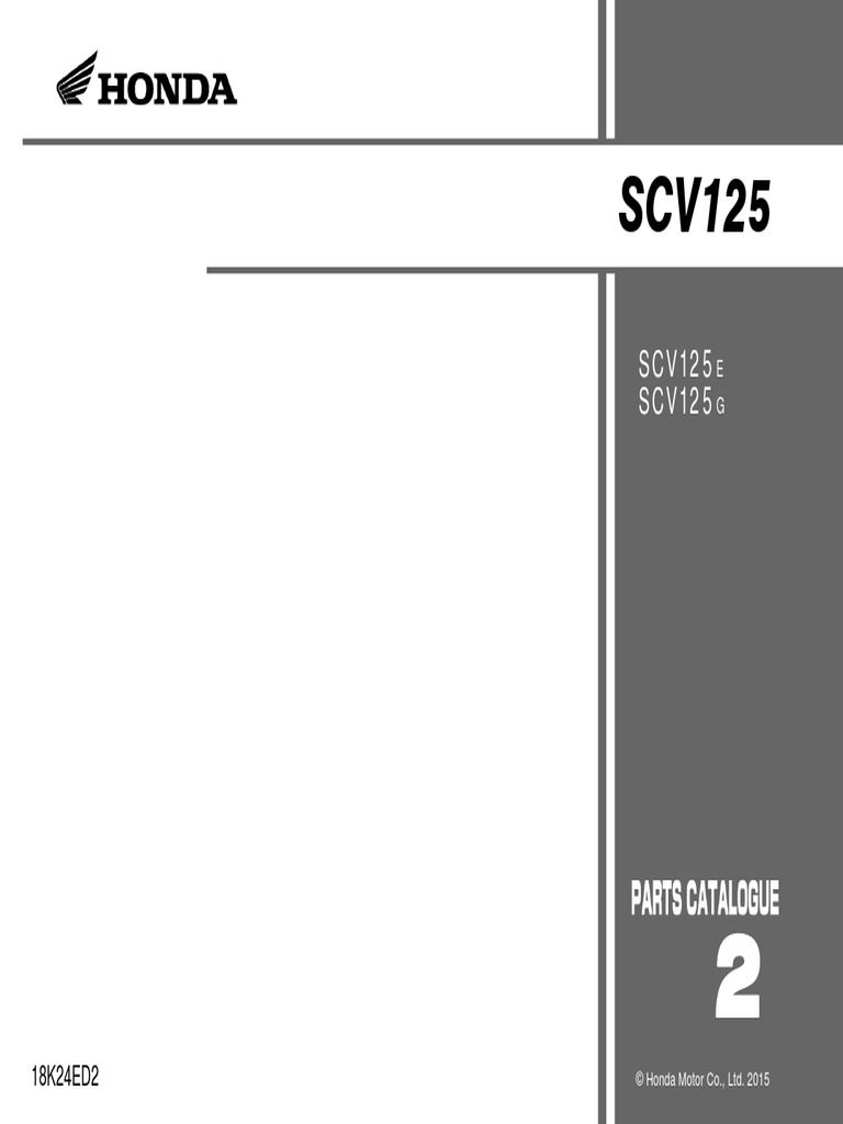 Activa SCV125E Feb17 | PDF | Bracket | Car