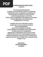 Angelus (Tagalog) | PDF