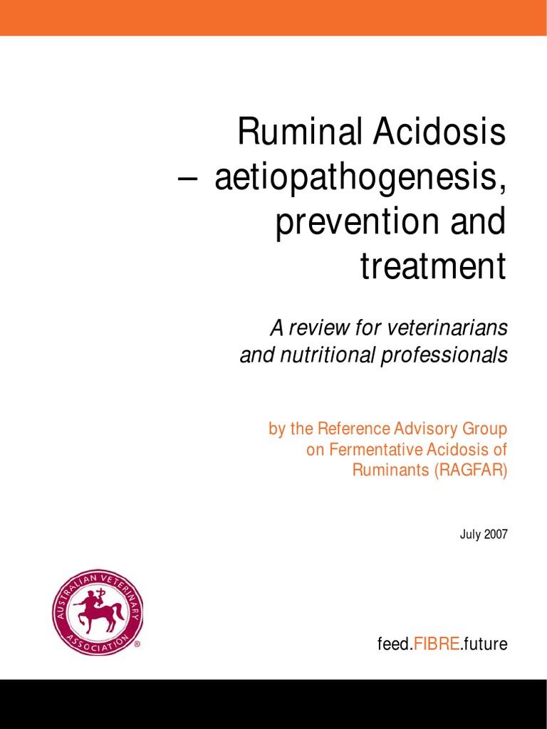 Ruminal Acidosis Aetiopathogenesis Prevention and Treatment | PDF ...
