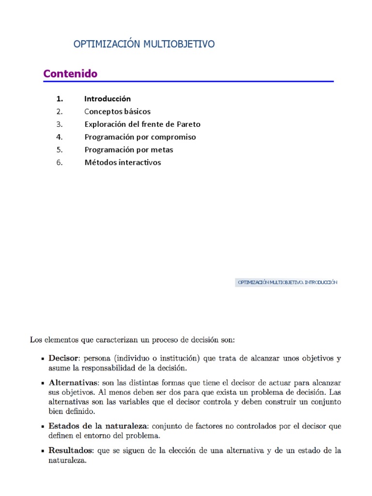 MULTIOBJETIVO | PDF | Optimización Matemática | Metodología
