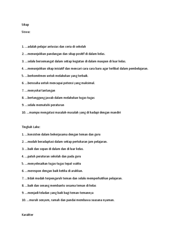 Kata Kata Bijak Wali Kelas | PDF