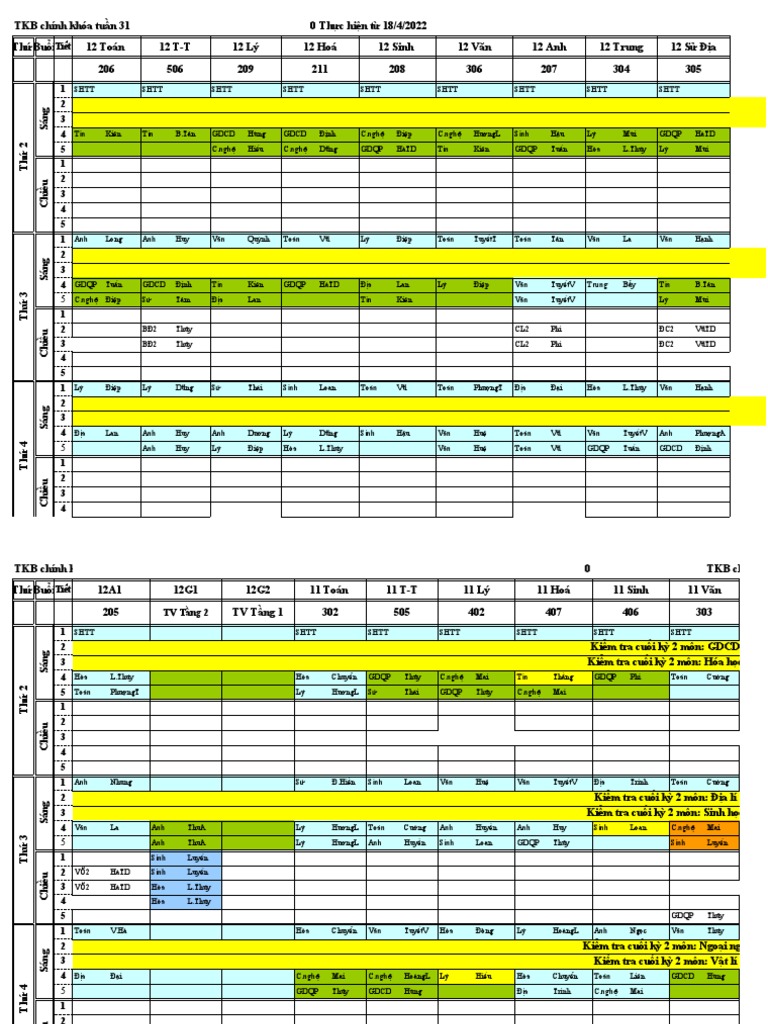 32nd TIMETABLE 21-22 | PDF