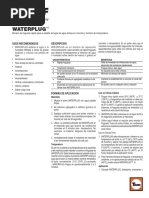 fICHA TÉCNICA AQUAPLUG DE RETEX | PDF | Hormigón | Agua