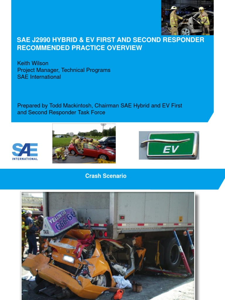 Sae J2990 Hybrid & Ev First and Second Responder Recommended Practice ...