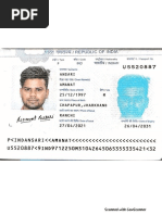 Passport Front Page | PDF