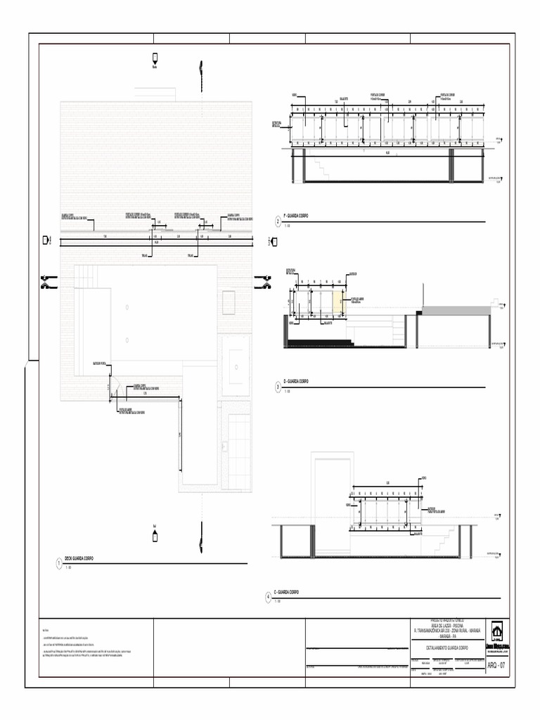 Detalhamento Guarda Corpo | PDF