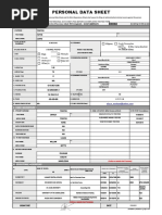 Sample Filled-Out PDS | PDF | Nursing