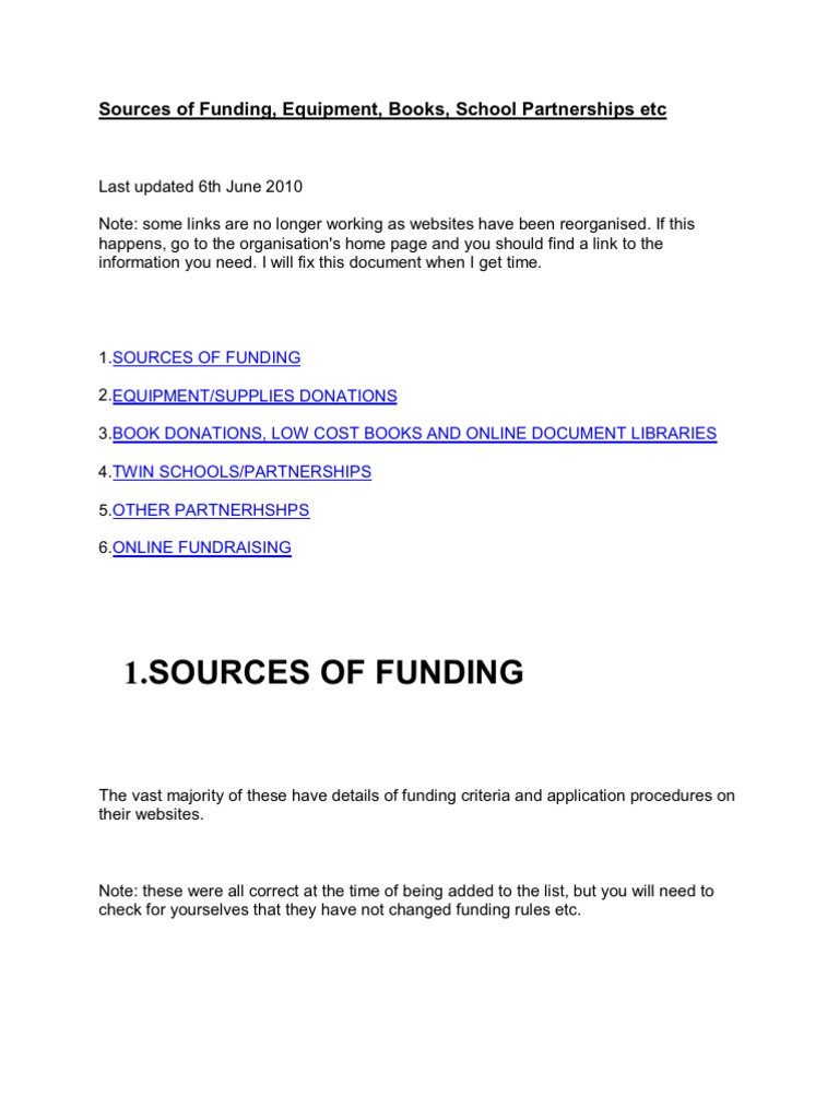 Oxfam Funding Sources Overview | PDF | Global Environment Facility | Oxfam