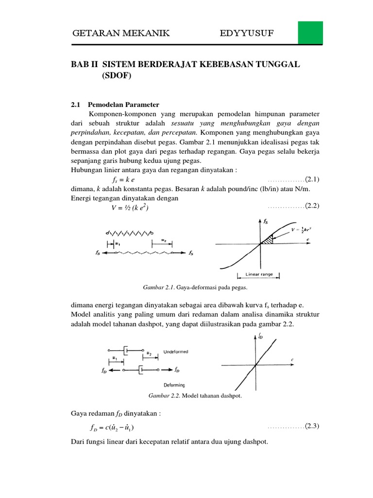 Getaran Mekanik | PDF