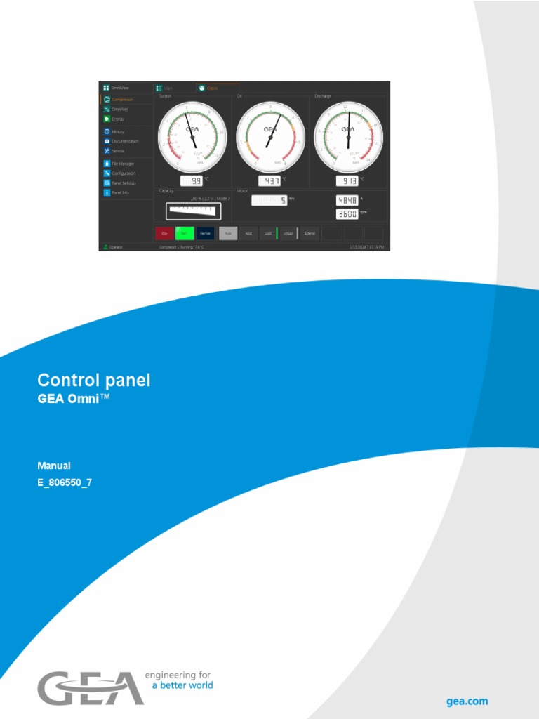 E 806550 Im Control GEA Omni en-US 7-Letter | PDF | Mechanical ...