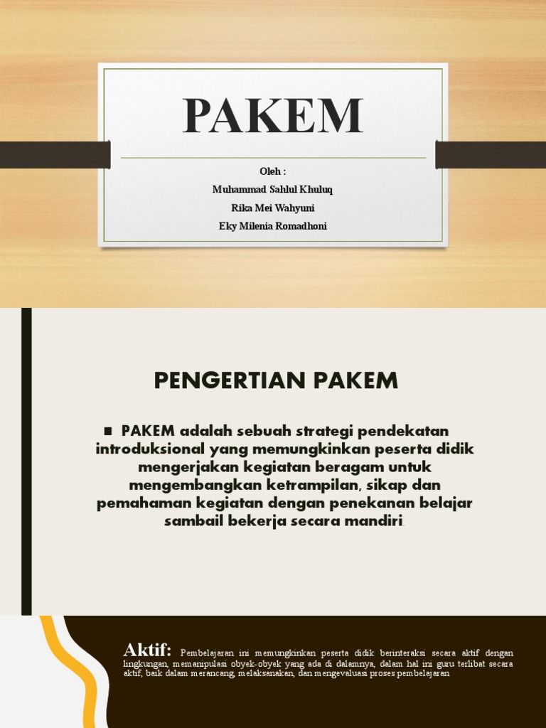 PAKEM | PDF