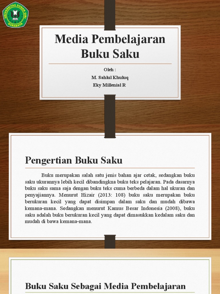 Media Pembelajaran Buku Saku | PDF