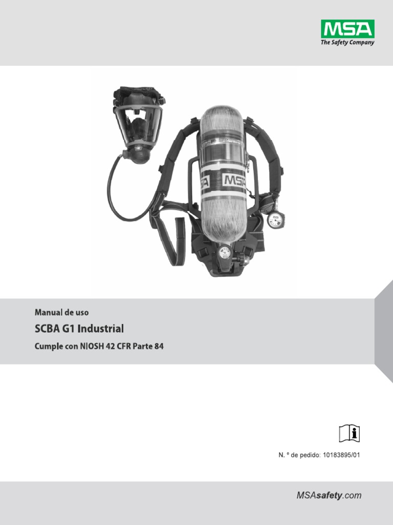 01 Msa Scba-g1-Industrial Manual-De-uso 2017 Rev01 Es | PDF