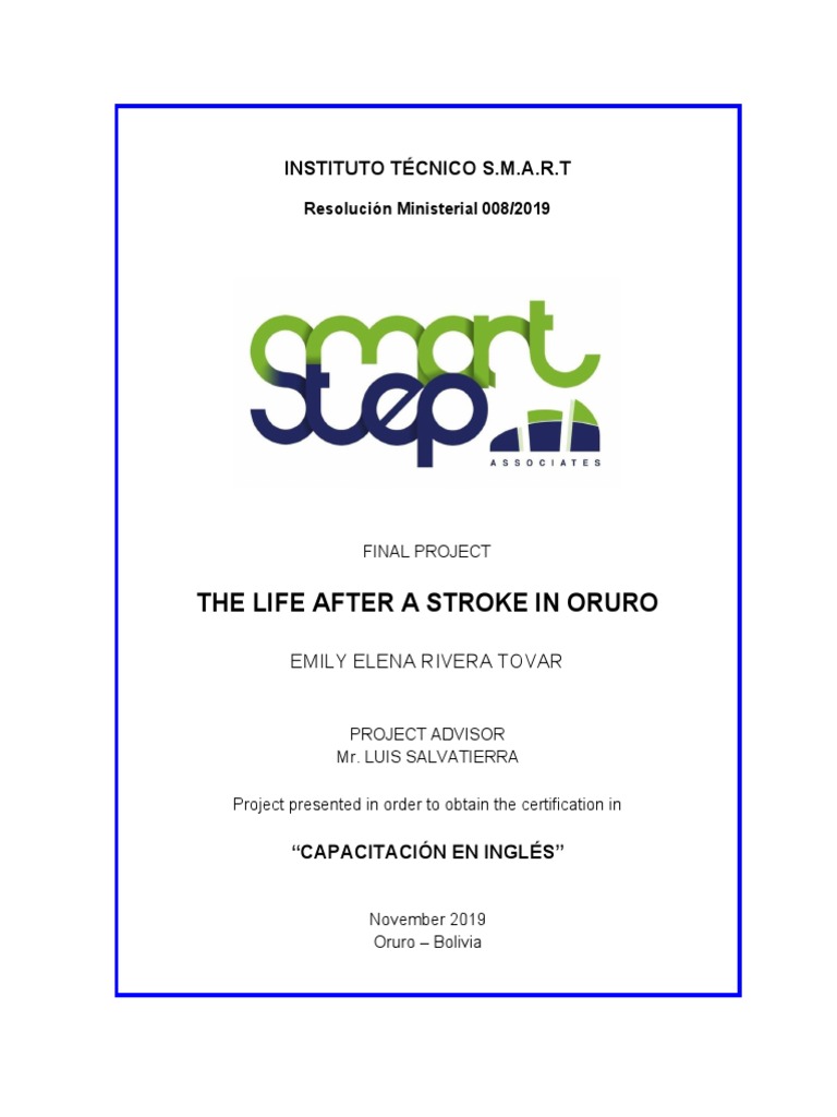 Emily Rivera Tovar - Final Project | PDF | Stroke | Healthy Diet