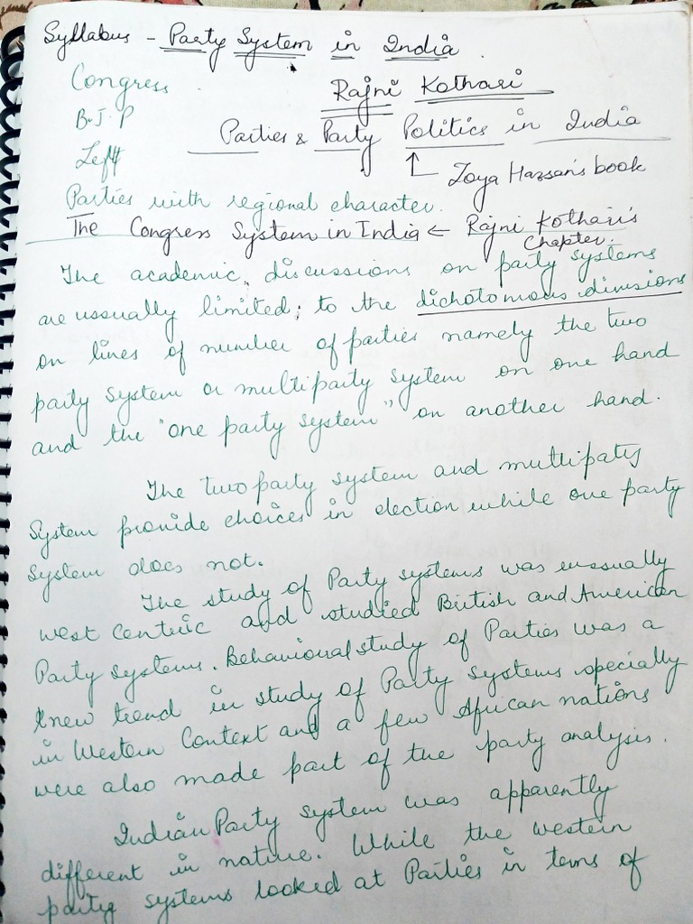 Congress System by Rajni Kothari | PDF