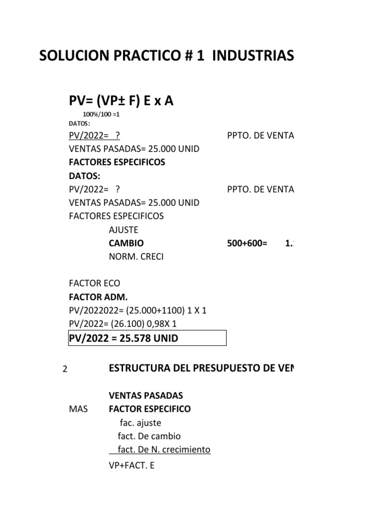 Sol Pract # 1 Pre Priv I F. D Comp | PDF | Presupuesto | Business