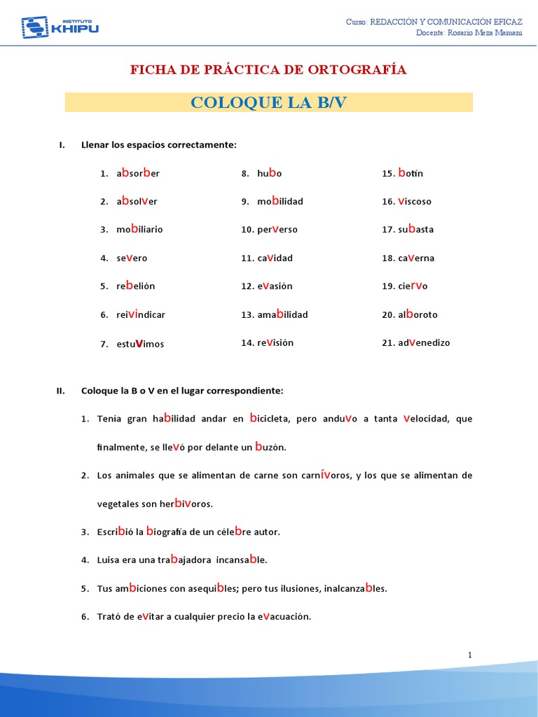 09 Práctica de Uso de Letras Parte 4 | PDF