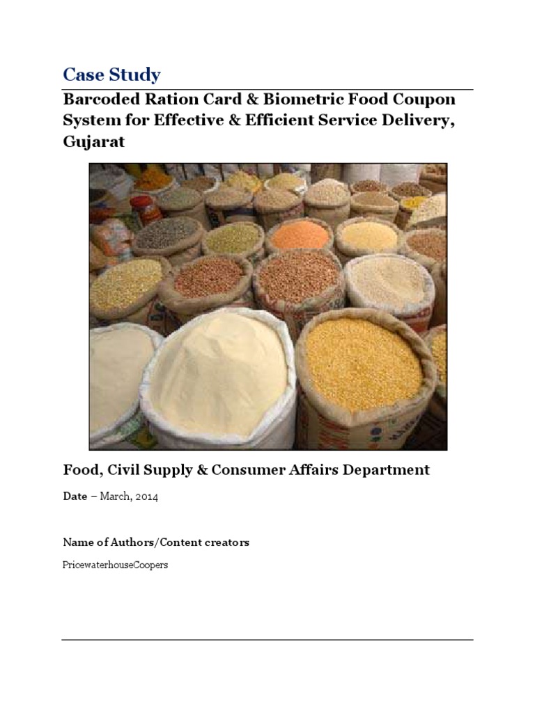 Barcoded Ration Card - Case Study | PDF