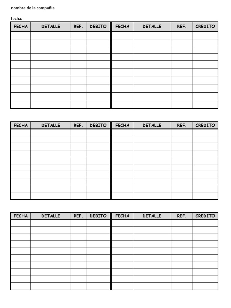 Contabilidad - Formatos de Documentos Contables - 2022 | PDF ...
