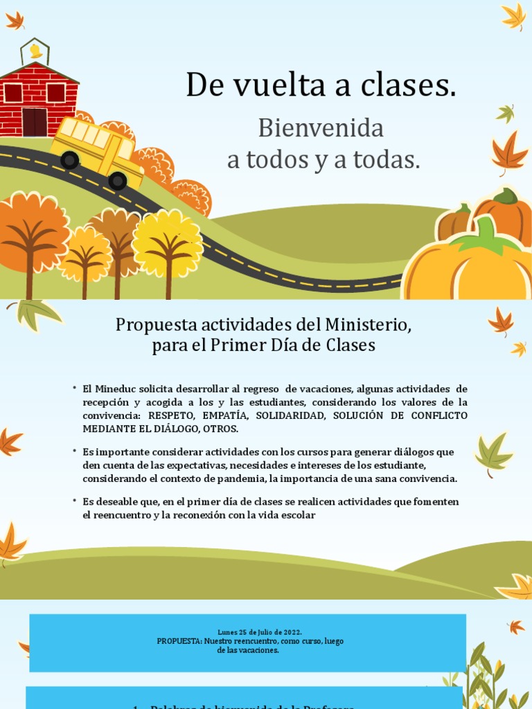 Actividades para el Regreso a Clases | PDF