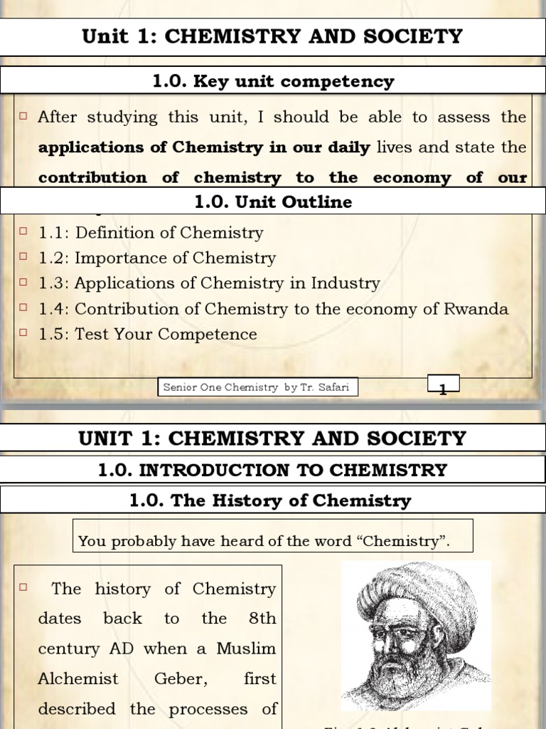 Unit 1 Chemistry and Society | Download Free PDF | Fires | Chemistry