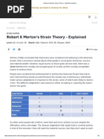 Strain Theory (Merton) | PDF | Deviance (Sociology) | Criminology