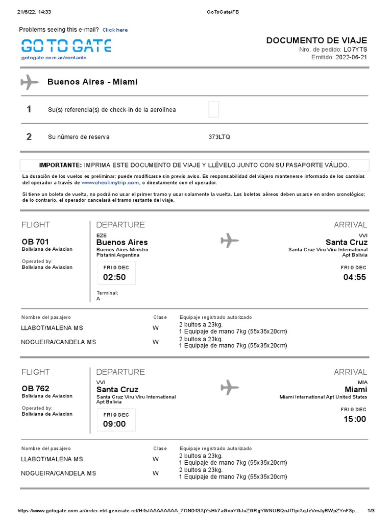 GoToGate FB2 | PDF | Bolivia | Compañías de transporte