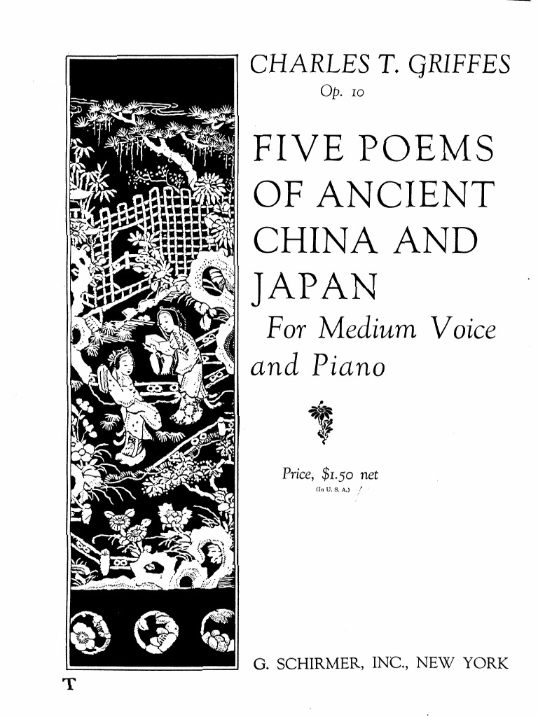 Griffes Charles Tomlinson Poems Ancient China and Japan 96629 | PDF