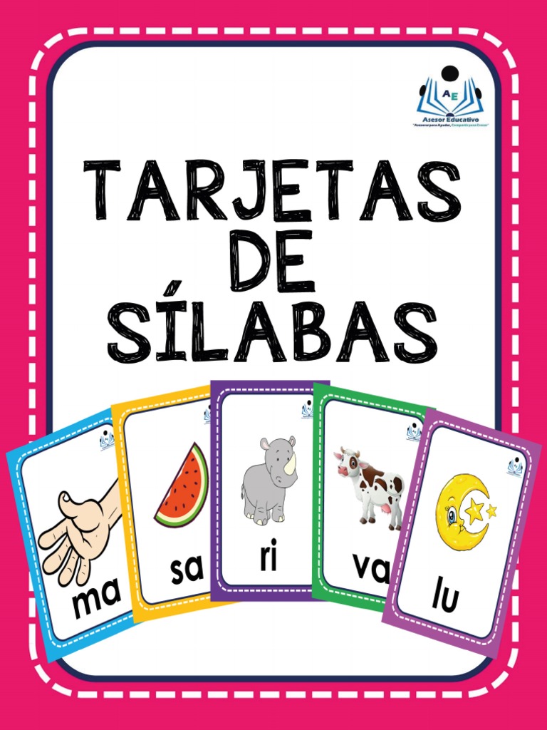 Lectoescritura Trajetas de Silabas Parte1 | PDF