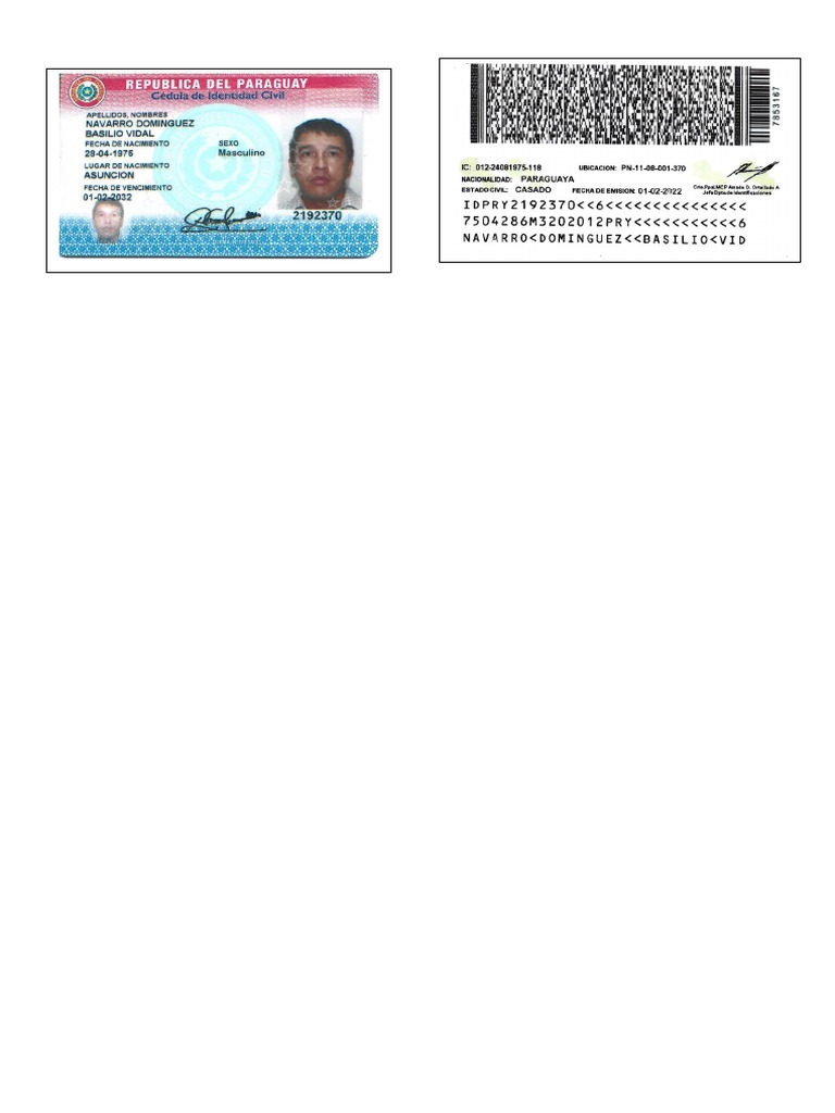 Cedula Papa.01 | PDF