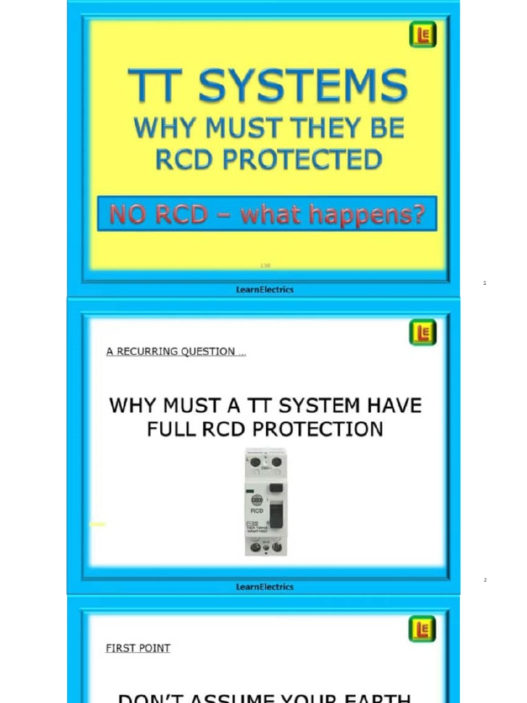 Slide - Why TT Need RCD | PDF