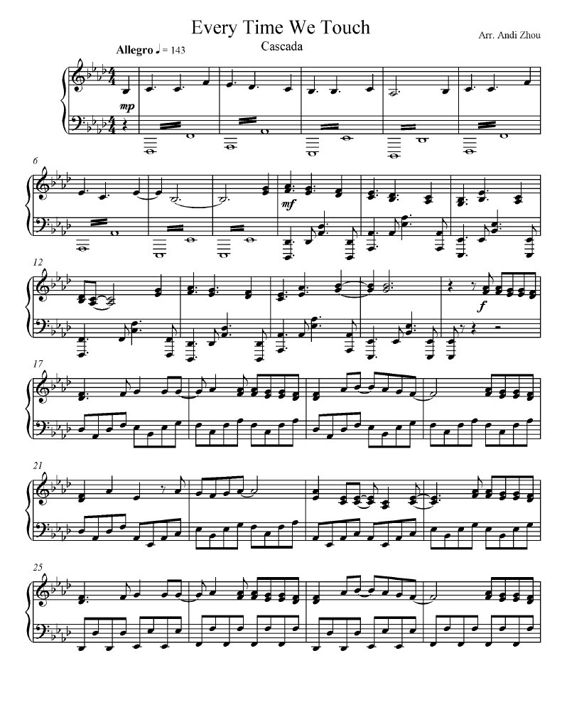 Everytime We Touch Pdf