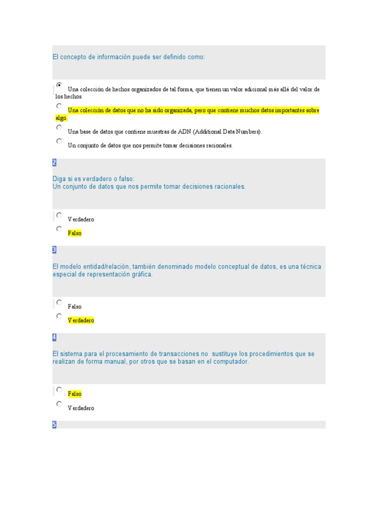 Definición del concepto de información | PDF