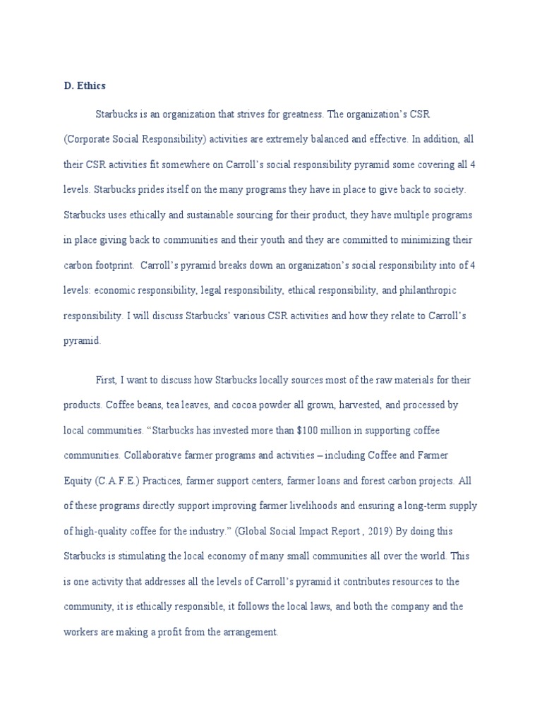 starbucks csr | PDF | Corporate Social Responsibility | Starbucks