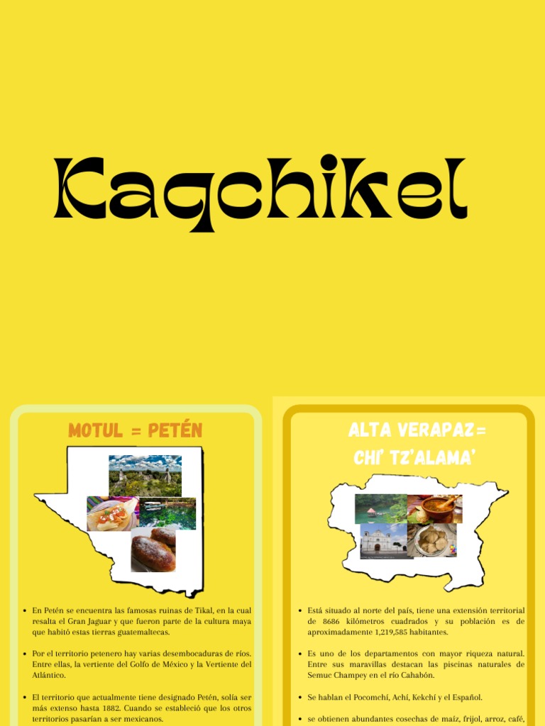 Kaqchikel | PDF | Guatemala | Departamento de Petén