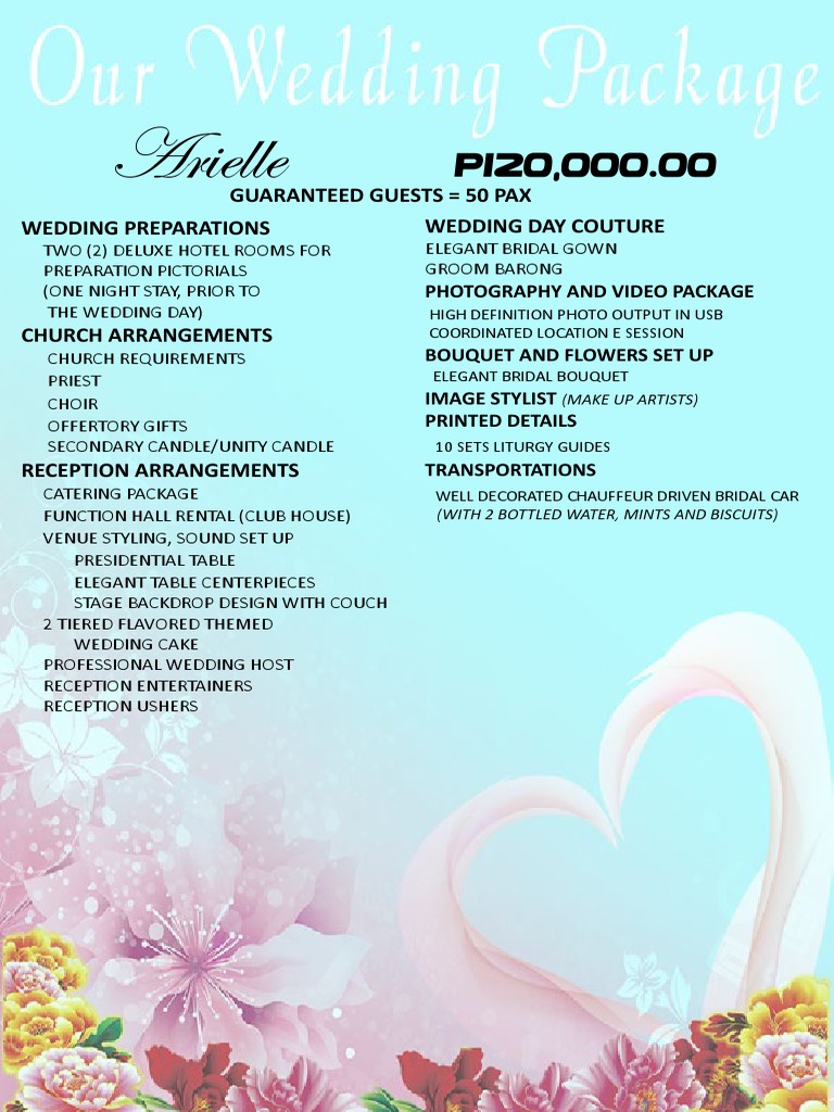 Intimate Wedding Package | PDF