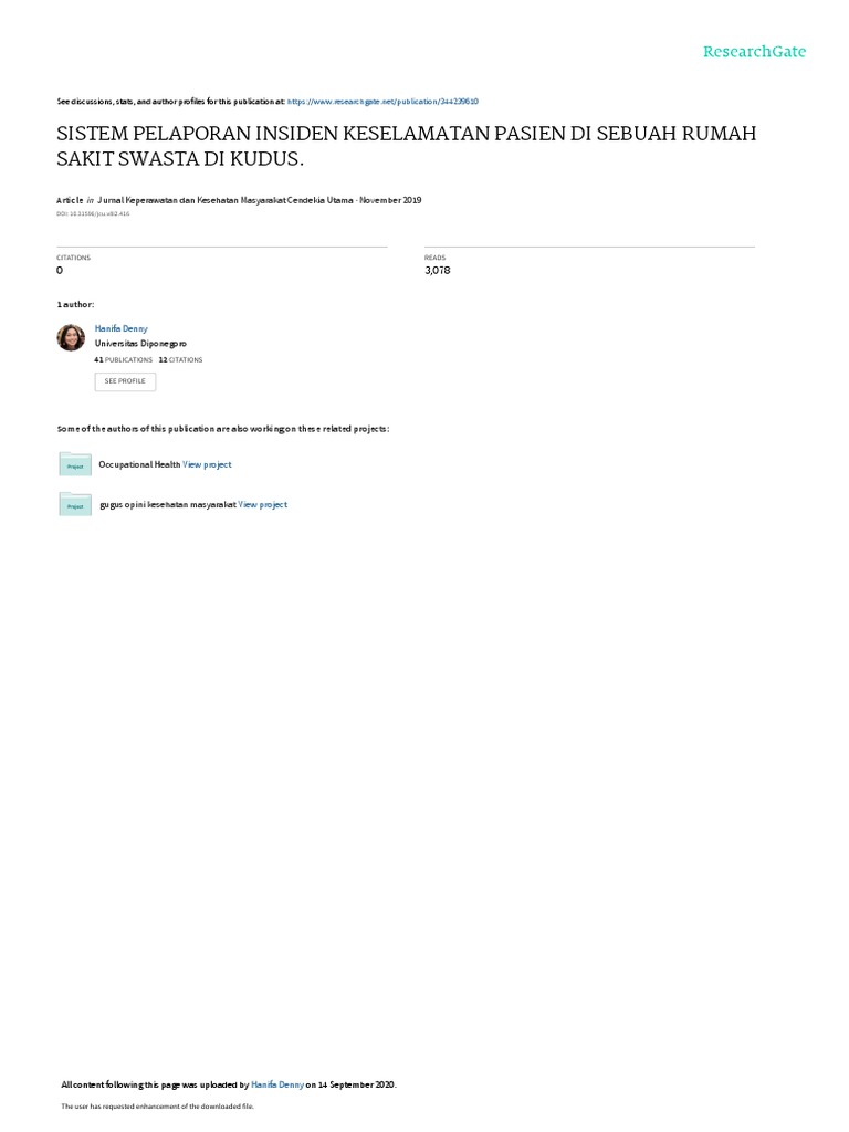 Contoh Format Laporan IKP | PDF