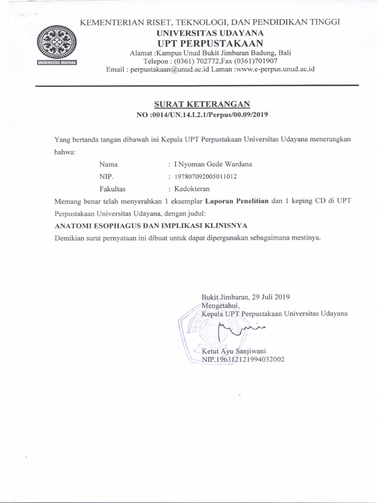 Anatomi Lengkap Esofagus | PDF