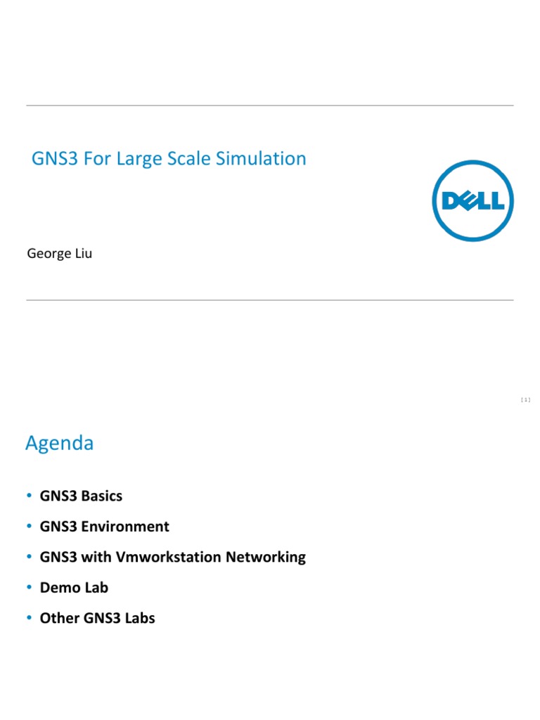 GNS3 For Large Scale Simulation: George Liu | PDF | Computer Network ...