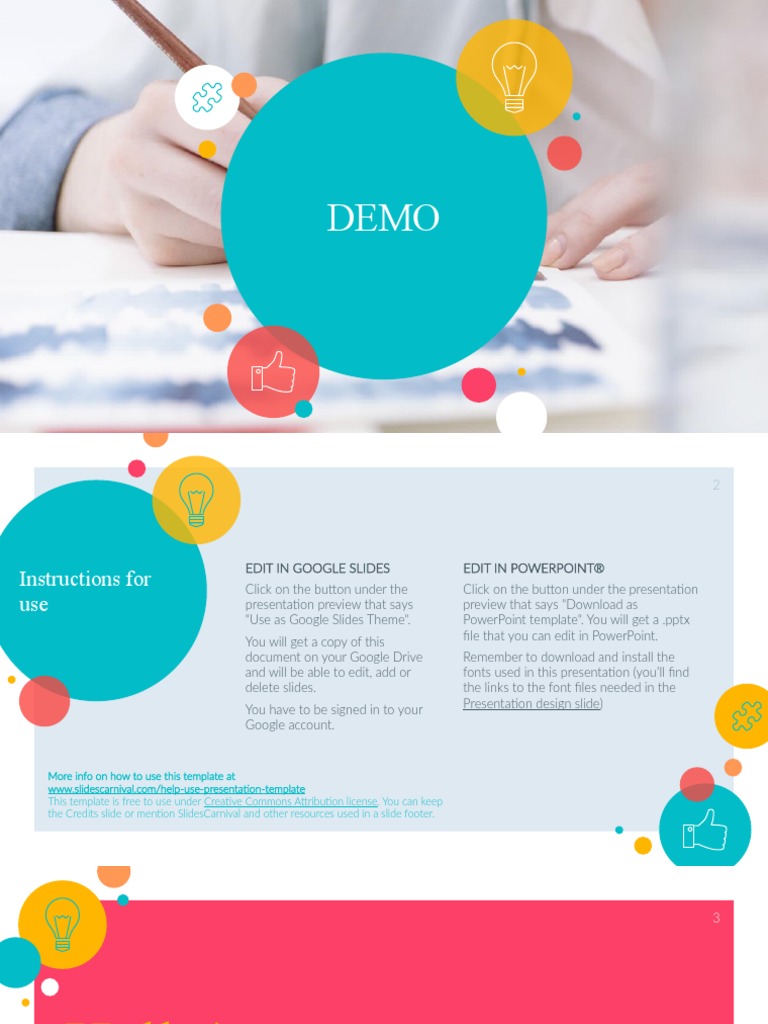 Slide Powerpoint Dep 0007 | PDF | Color | Blue