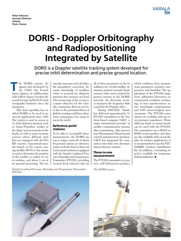 DORIS - Doppler Orbitography and Radio Positioning Integrated by ...