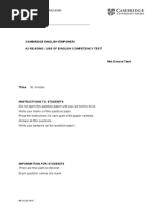 Unit 1 Progress Test Answer Key Version A PDF | PDF