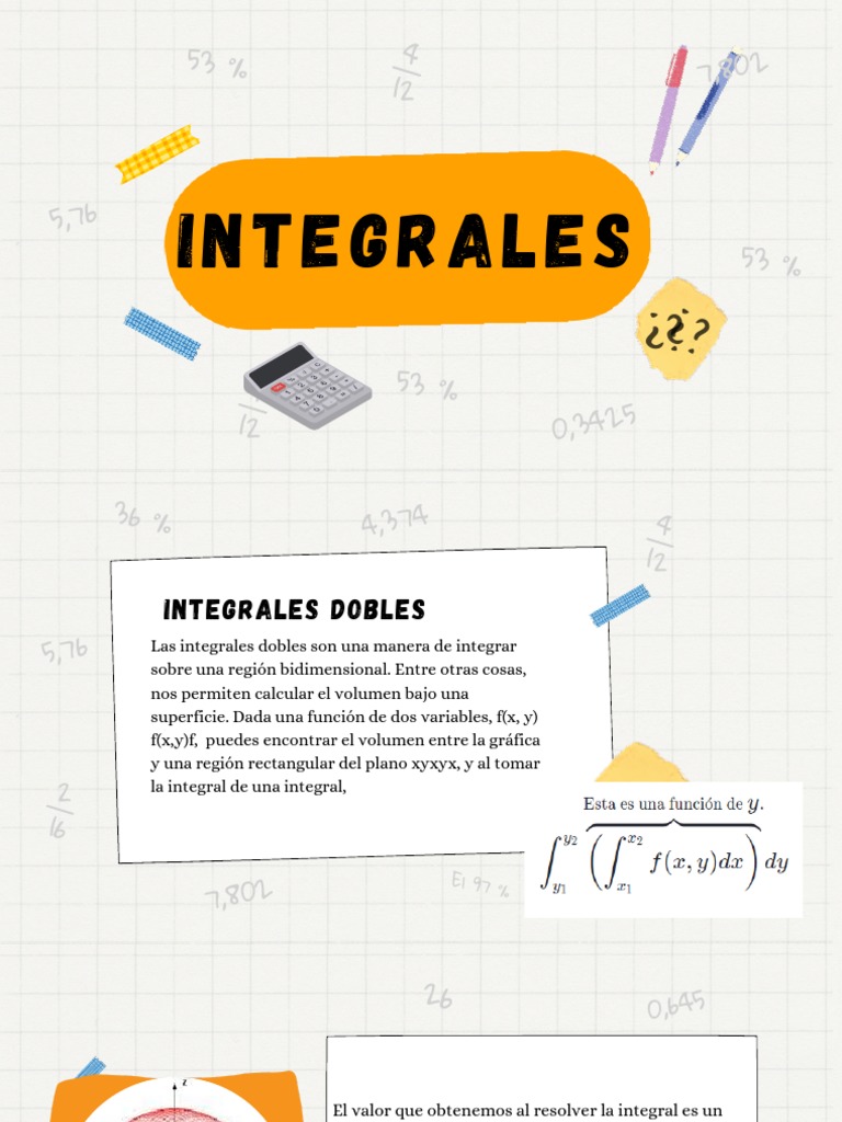 Integrales Dobles: Definición y Aplicaciones | PDF | Integral | Matemáticas