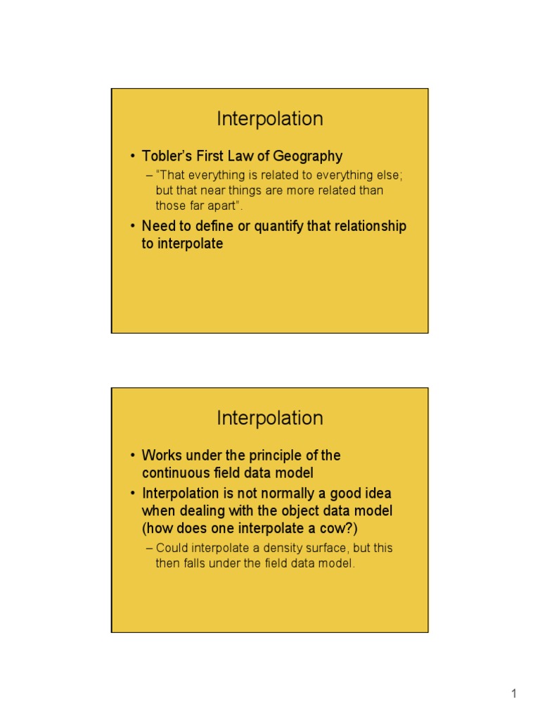 Spatial Interpolation Pdf Interpolation Variance